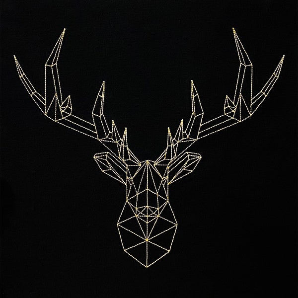 Geometric Deer - Etsy