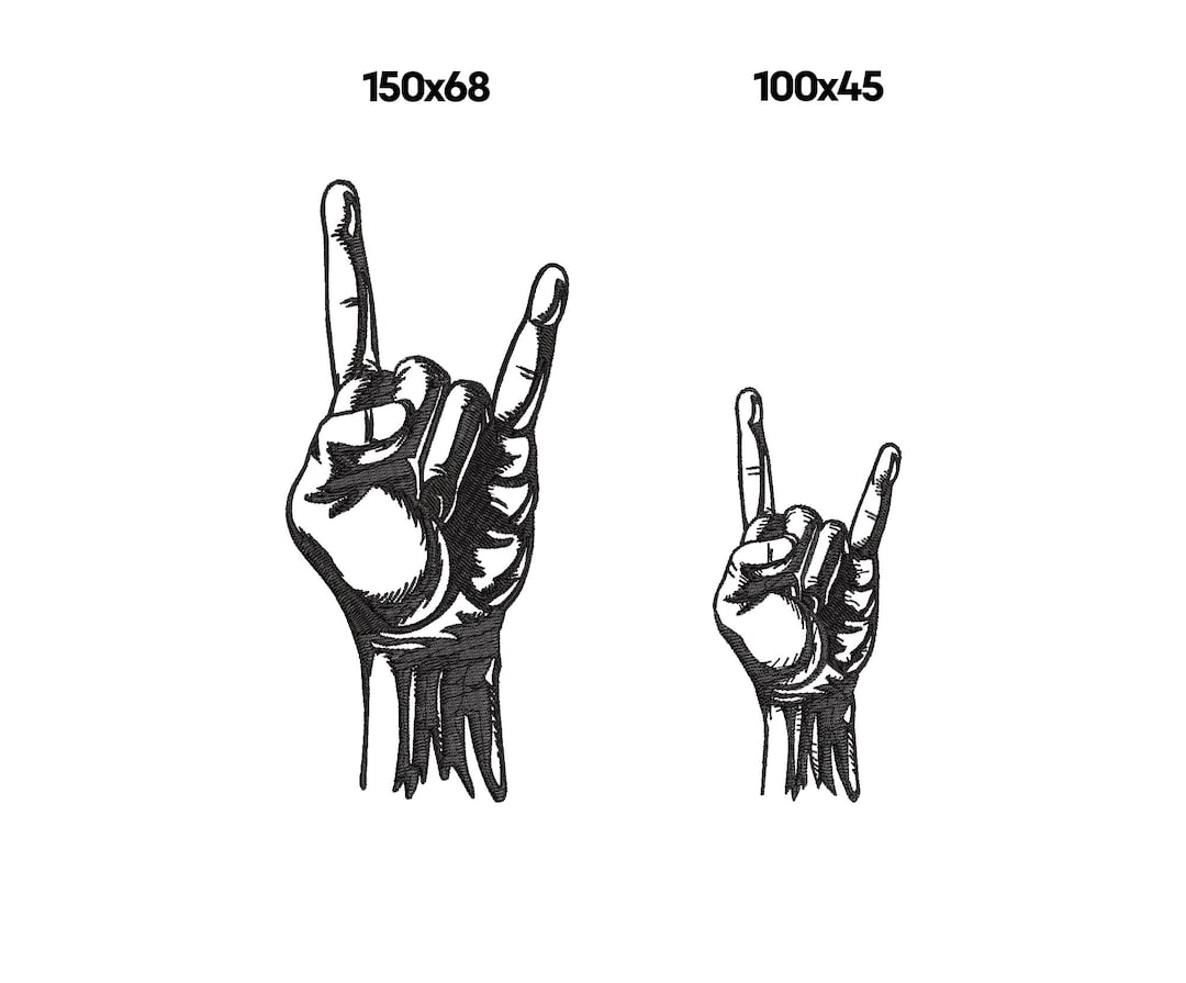 Rock N Roll Hand Gesture - Rock Music Lovers - Symbol of Rock Music - Etsy