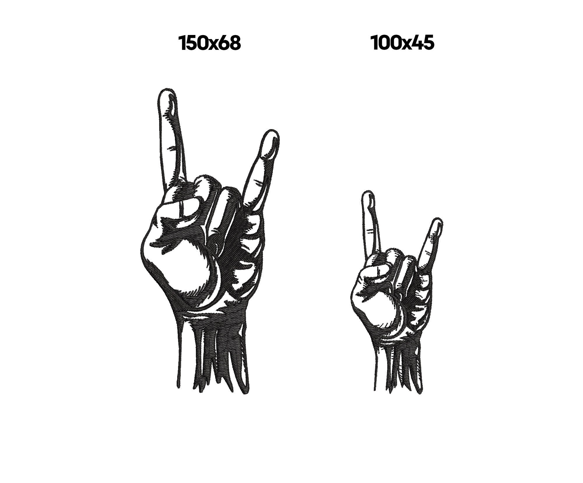 Rock N Roll Hand Gesture Rock Music Lovers Symbol of Rock Music - Etsy