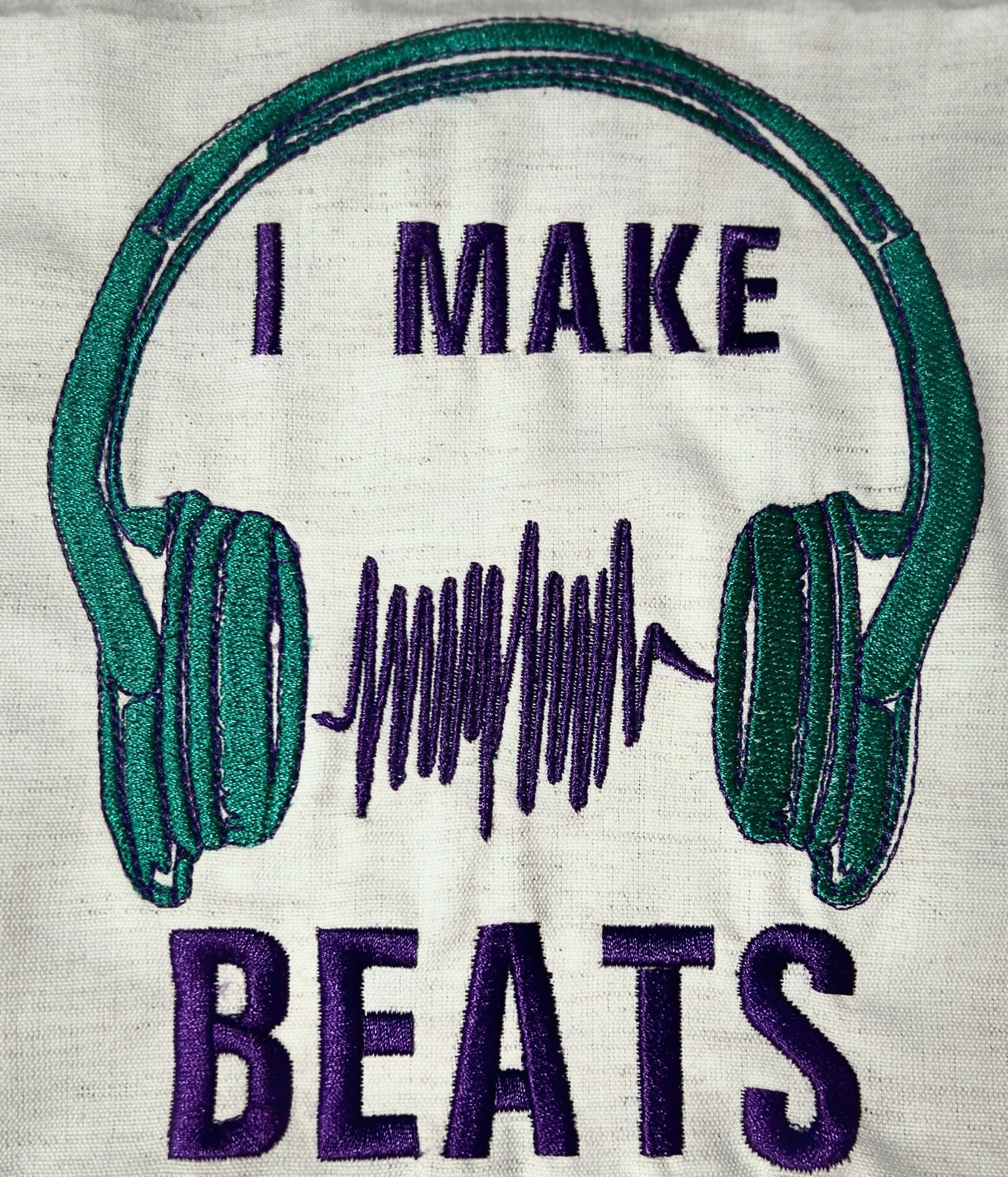 Headphones & Sound-wave – Machine Embroidery Design – Instant Digital ...