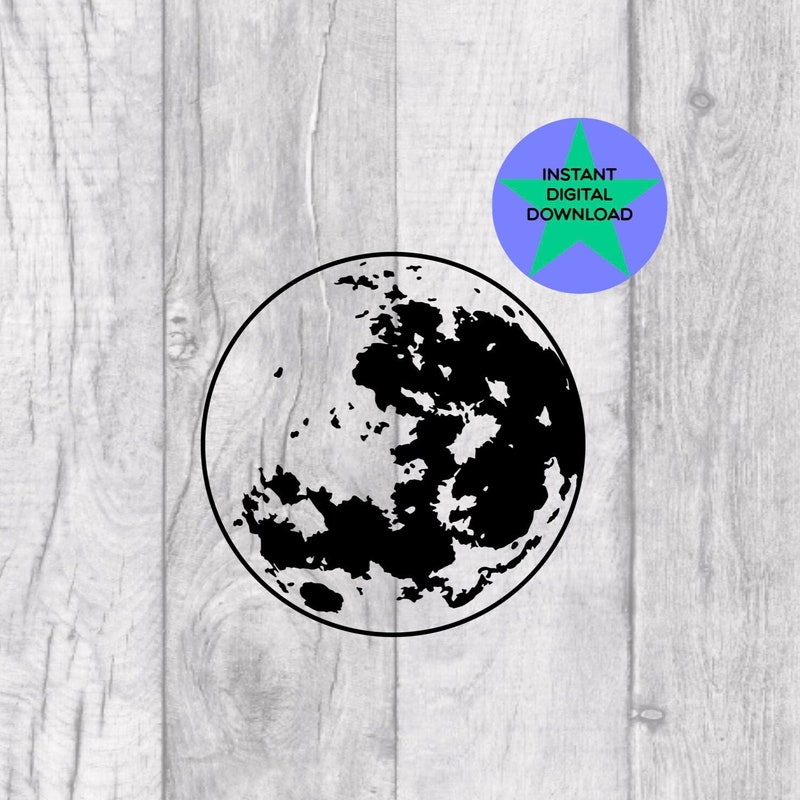 Moon Silhouette - Etsy