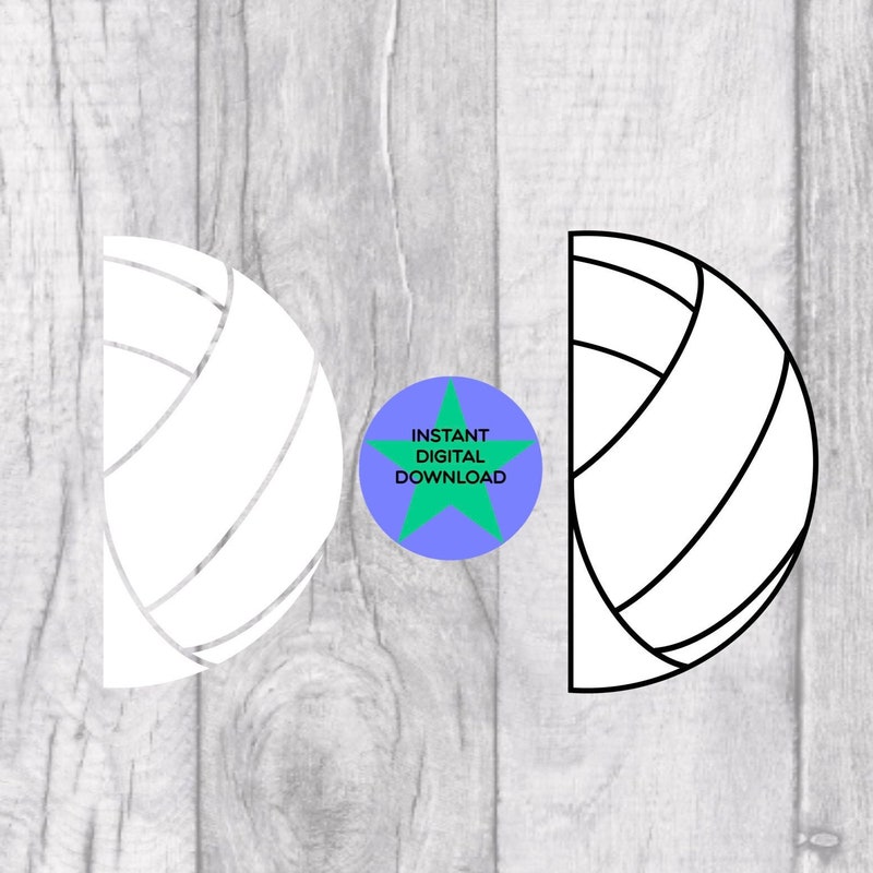 Volleyball Outline Png - Etsy