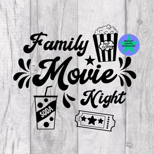 Family Movie Night Clipart