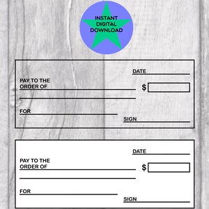 Blank Cheque, Transparent Background, Blank Cheque Template, Silhouette ...