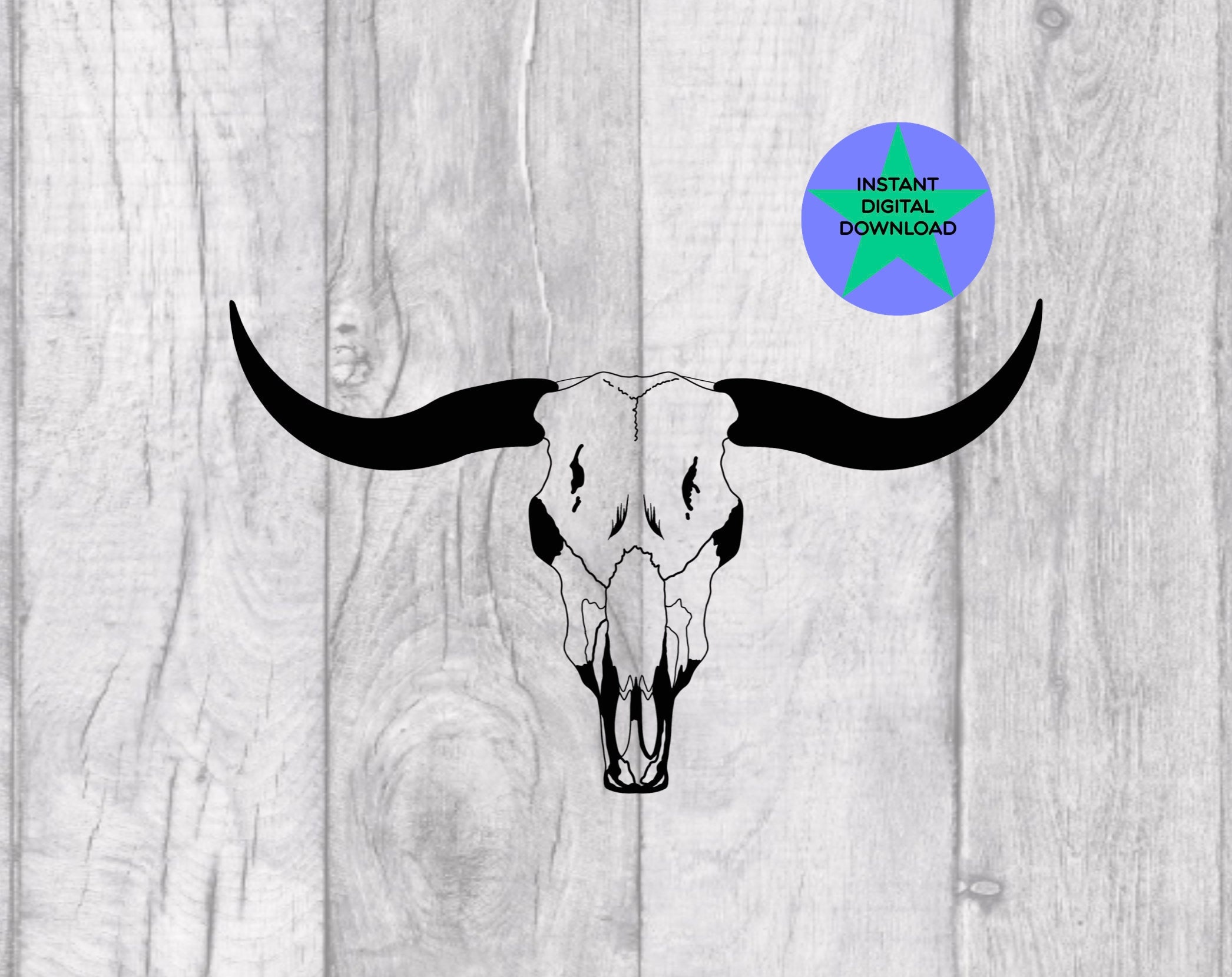 Longhorn Skull Svg Cow Head Svg Cow Skull Svg Instant - Etsy Australia
