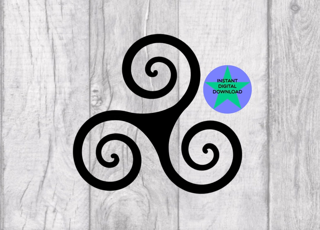 Triskele Svg , Celtic Triskelion Svg, Cricut Friendly, 2 Files SVG ...
