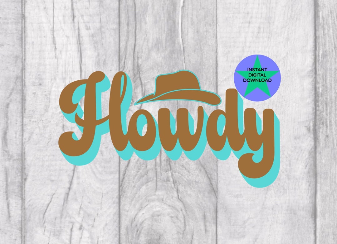 Howdy Western Svg, Howdy Cowgirl Svg, Country Girl Western Svg, Teal ...