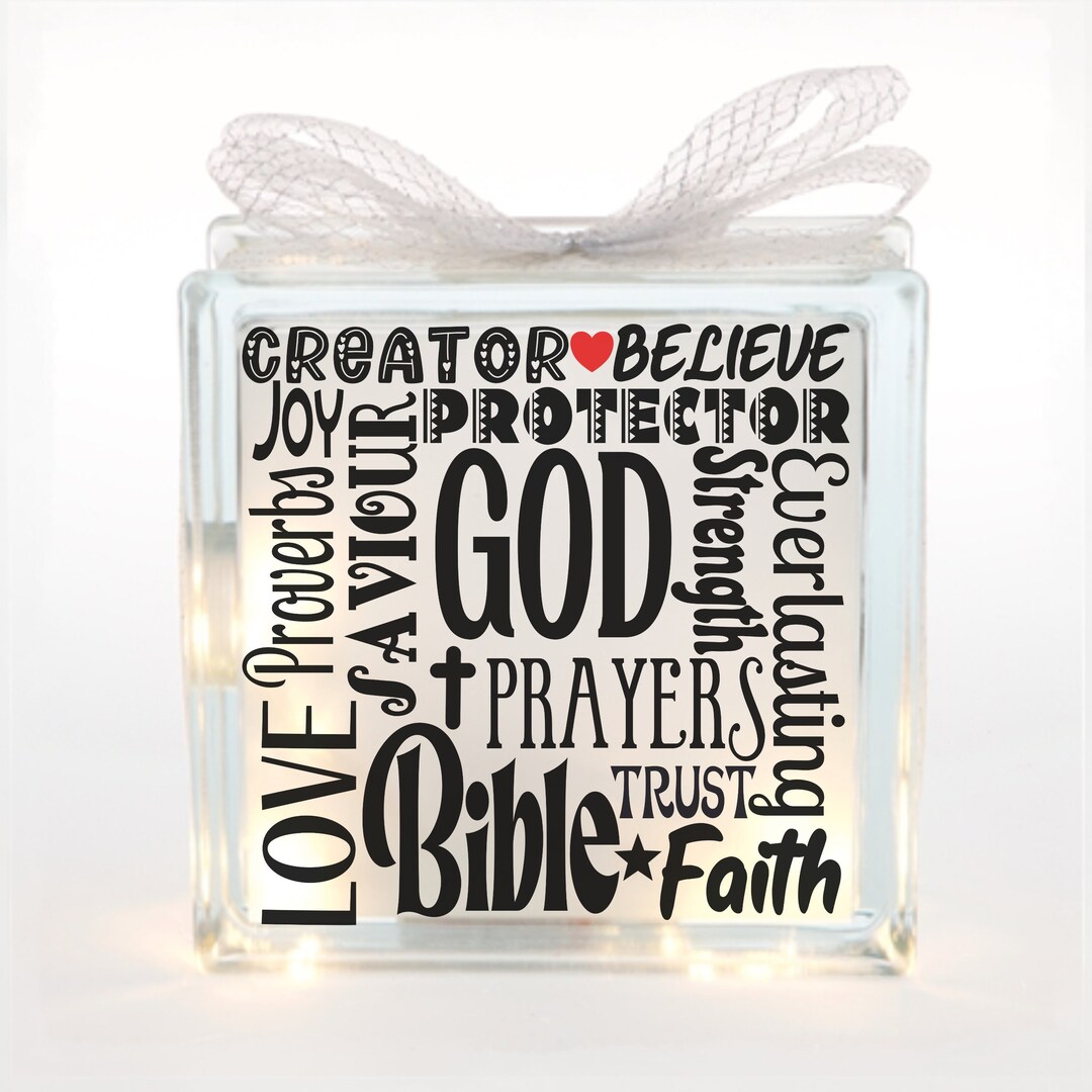God Typography SVG, Word Art, Faith Design, Christian Design, Glass ...