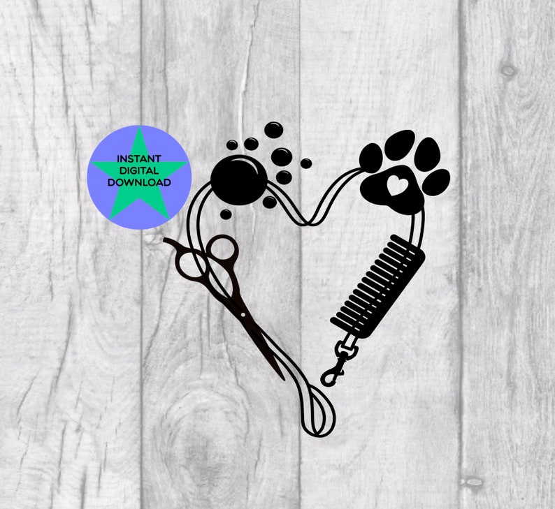 Dog Grooming Svg Dog Grooming Png Pet Grooming Paw Print - Etsy