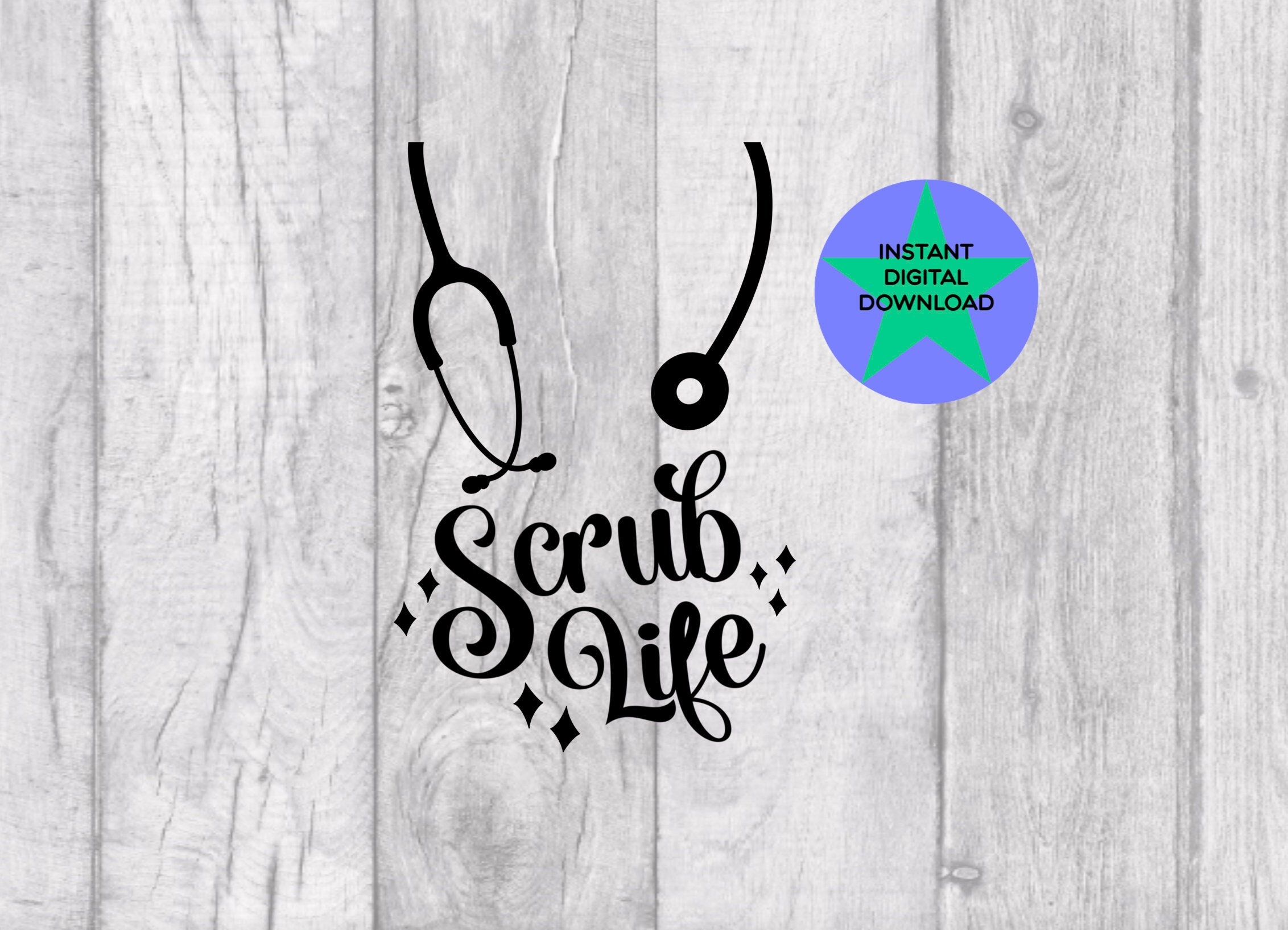 Scrub Life Svg Enfermera Svg Estetoscopio Svg Png & Svg - Etsy México