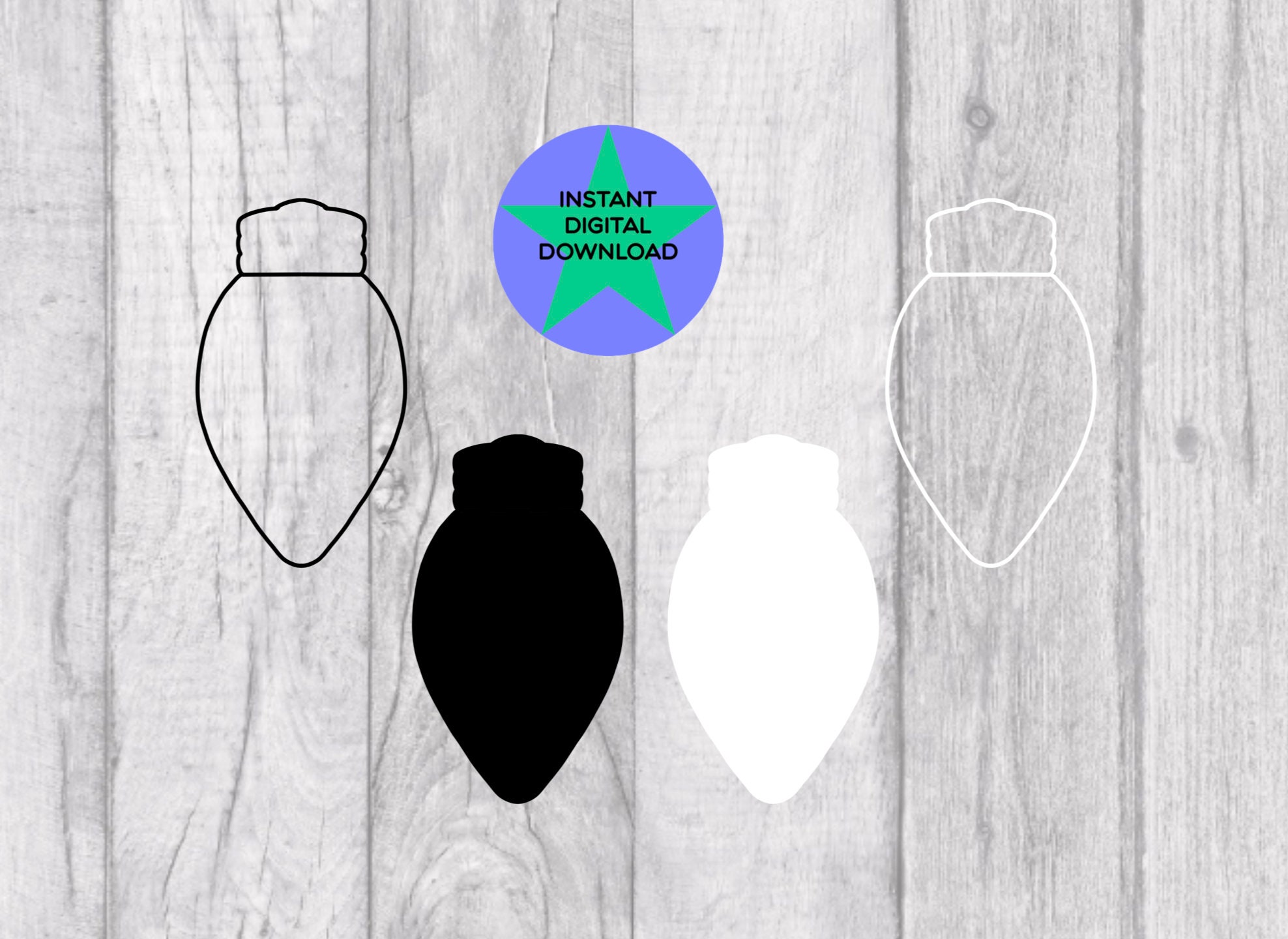 Christmas Bulb Pattern Printable