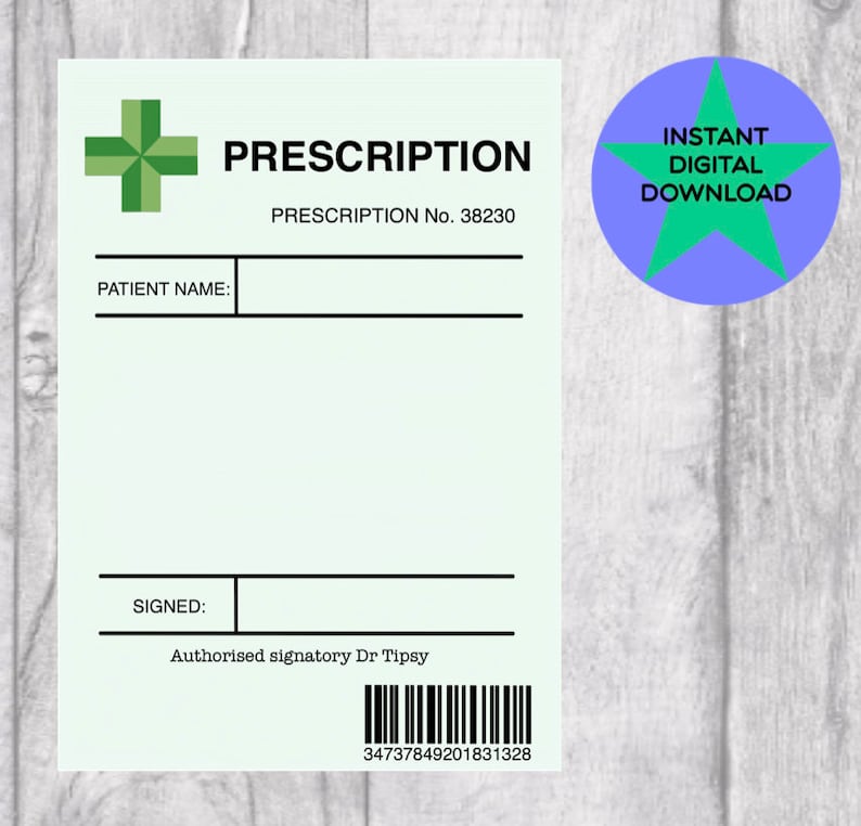 Fully Blank Prescription Label Png Label Prescription - Etsy Australia