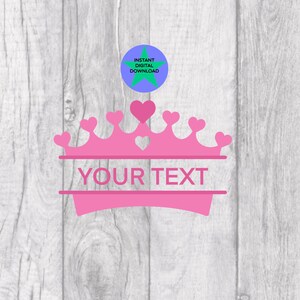 Crown Monogram Png, Crown Split Name, Princess Crown, Tiara Design ...