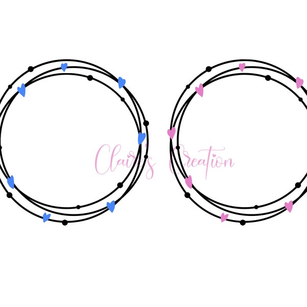 Pink Circle Svg - Etsy