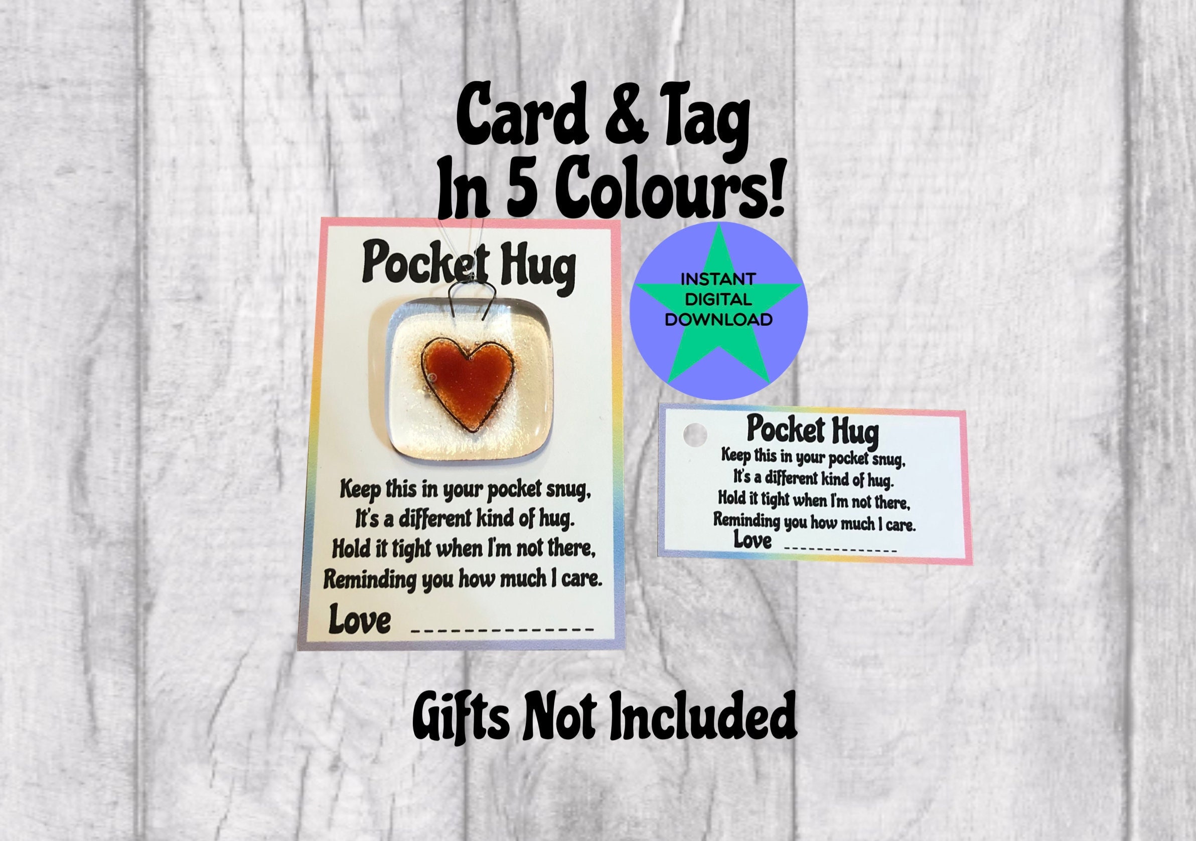 Printable Pocket Hug Pocket Hug Printable's Pocket Hug - Etsy Canada
