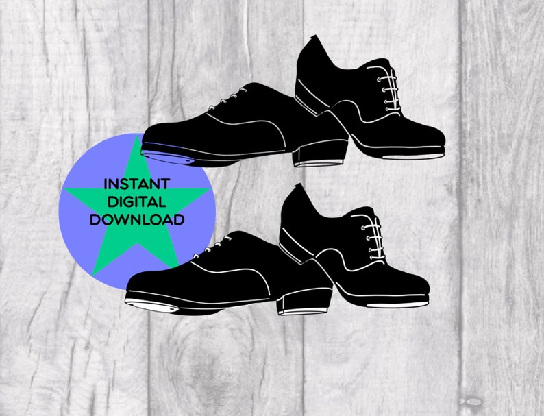 Tap Shoes, Tap Shoes Png, Tap Dancing Shoes, Shoe Clipart, Cricut ...