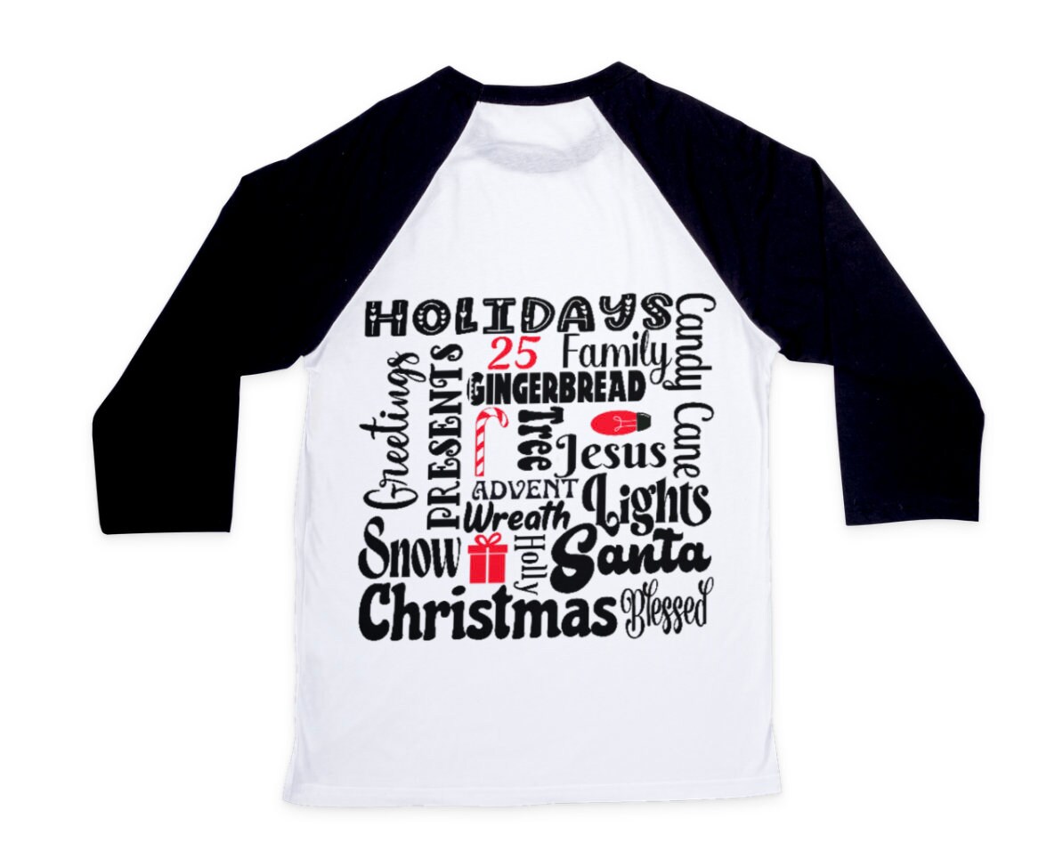 Christmas Typography SVG, Word Art, Christmas Design, Glass Block ...