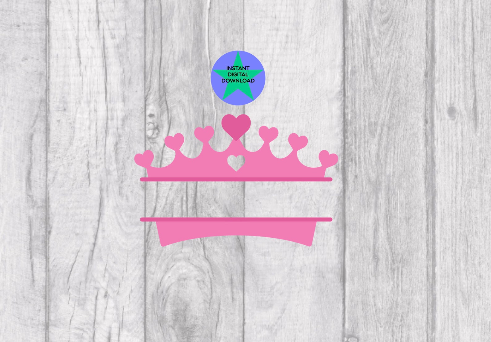 Crown Monogram Png Crown Split Name Princess Crown Tiara | Etsy