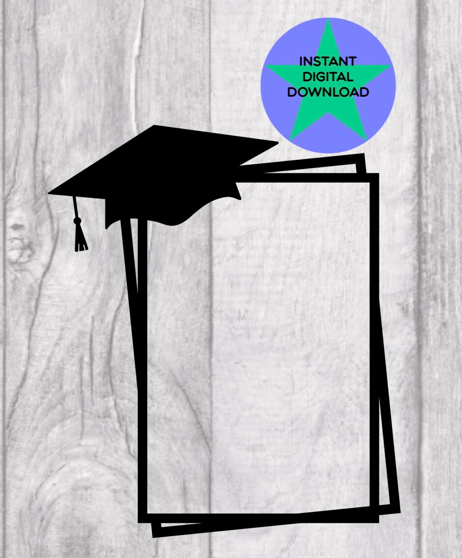 Graduation Frame, Graduation Paper, Instant Digital Download, 1 PNG ...