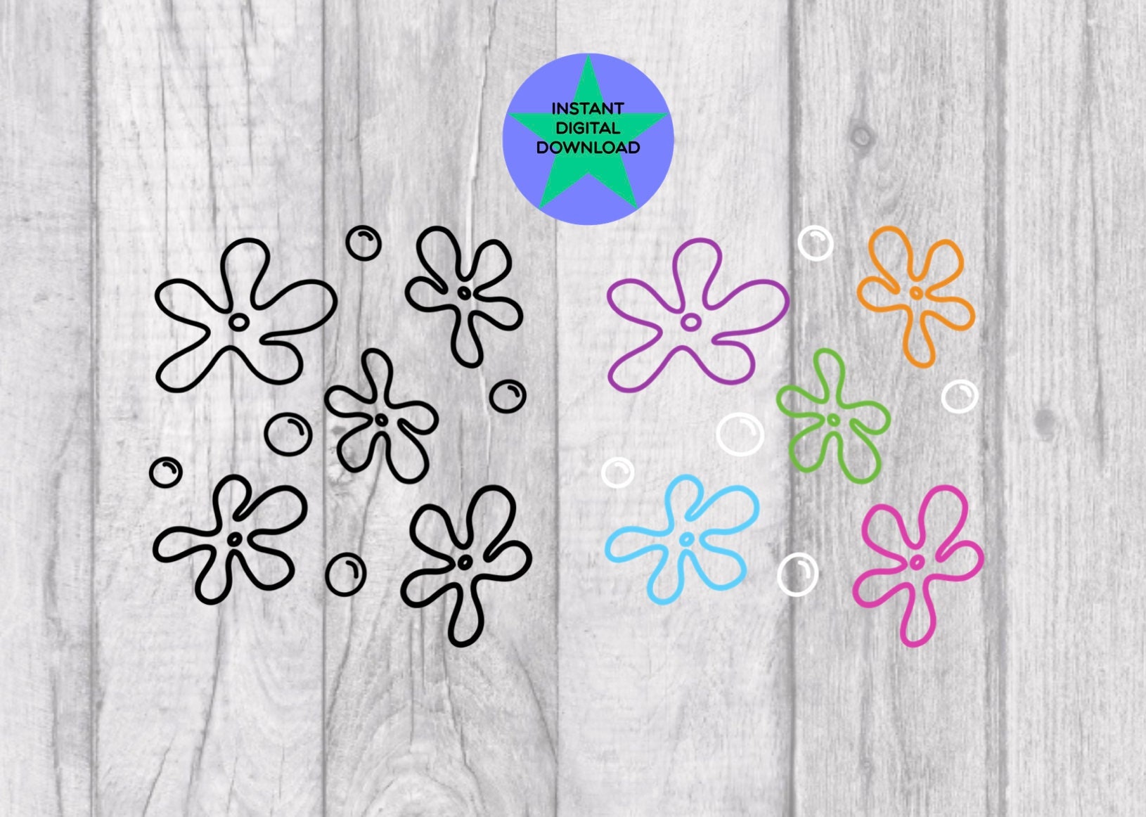 Spongebob Flower Pattern