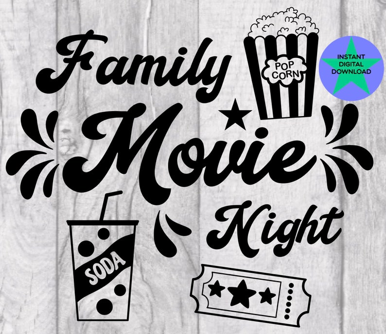 Family Movie Night Svg Family Film Night Svg Home Movie - Etsy UK