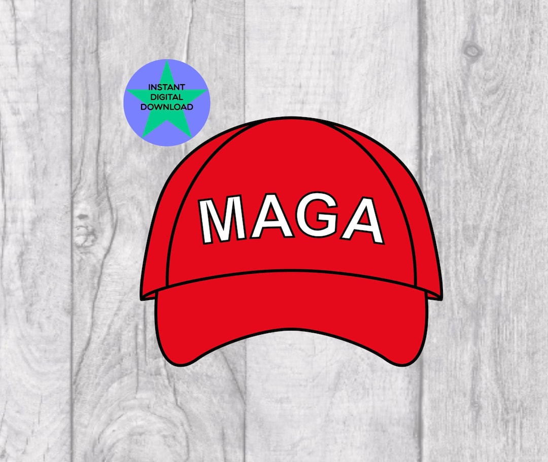 Trump MAGA Red Hat, SVG & PNG Files (digital Download) - Etsy