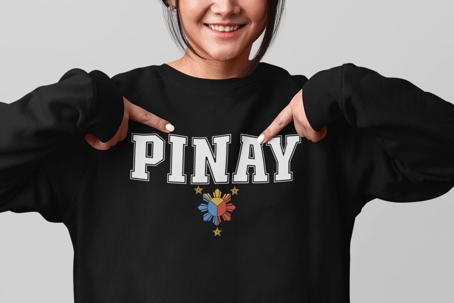 Pinay Sweater Pinay Sweatshirt Filipino Sun Filipino Sweater ...