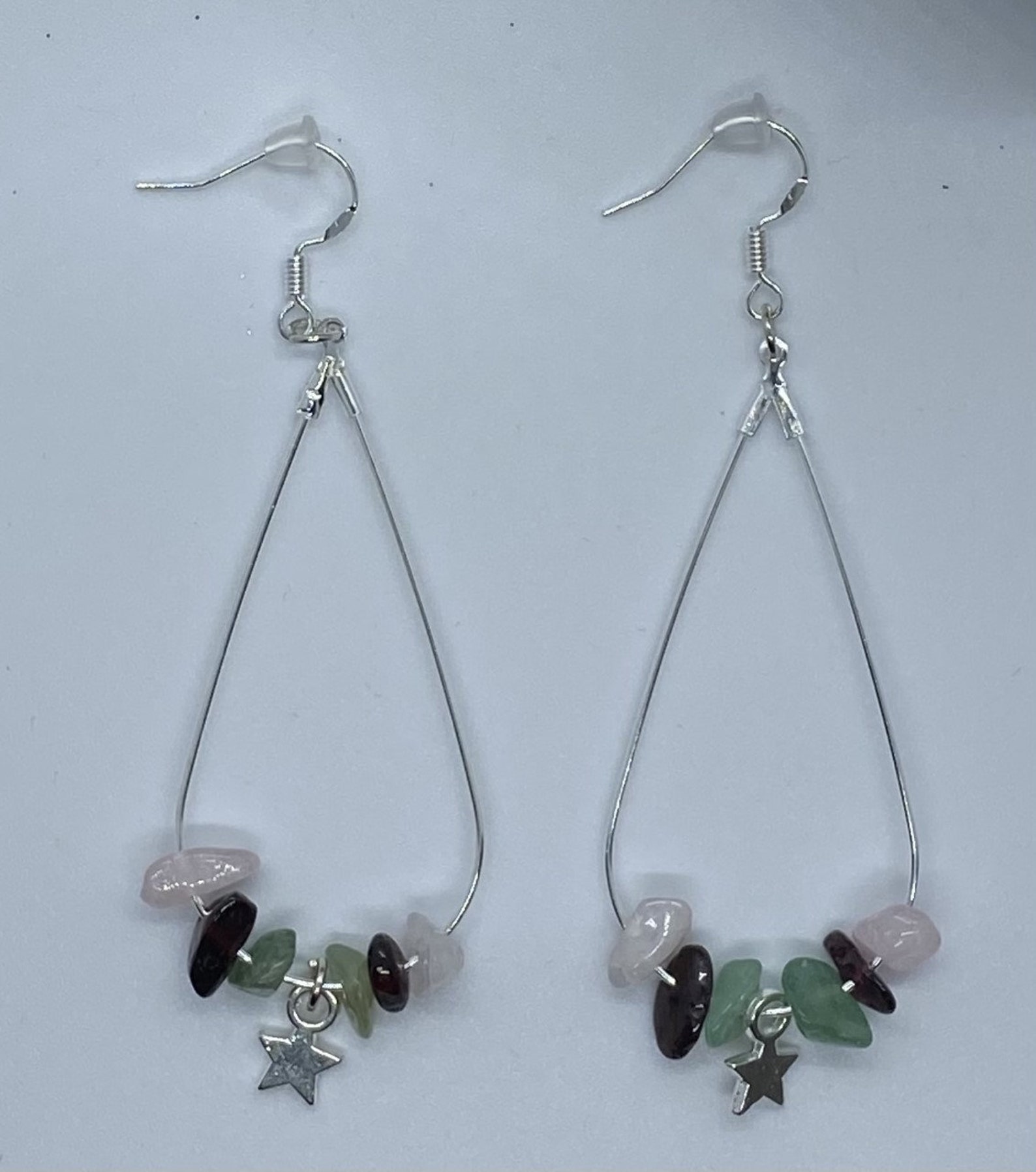 Healing Crystal Teardrop Earrings | Etsy