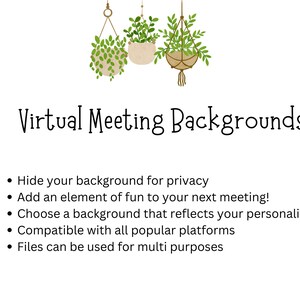 Boho Modern Loft Background Backdrop, Virtual Office Background for ...