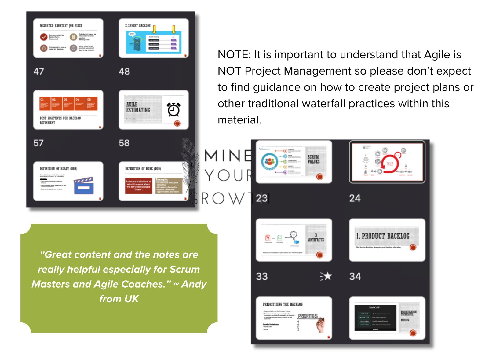 Agile Scrum Foundations Framework Complete Training Presentation Deck ...