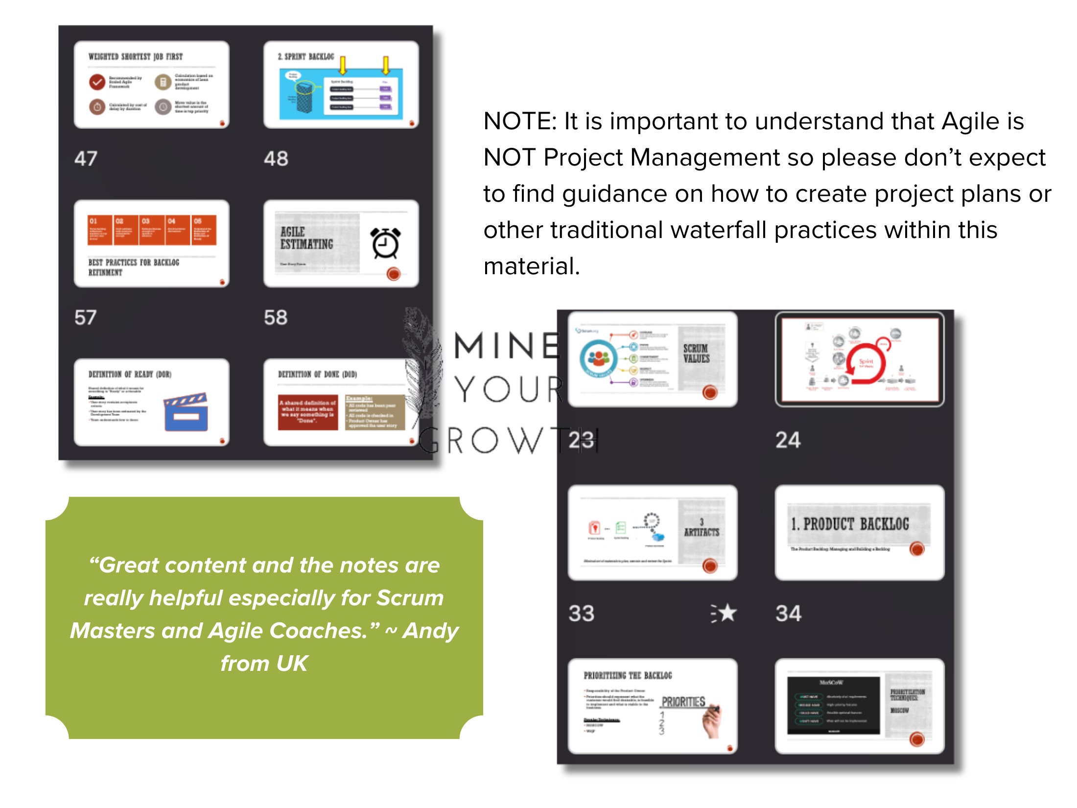 Agile Scrum Foundations Framework Complete Training Presentation Deck ...