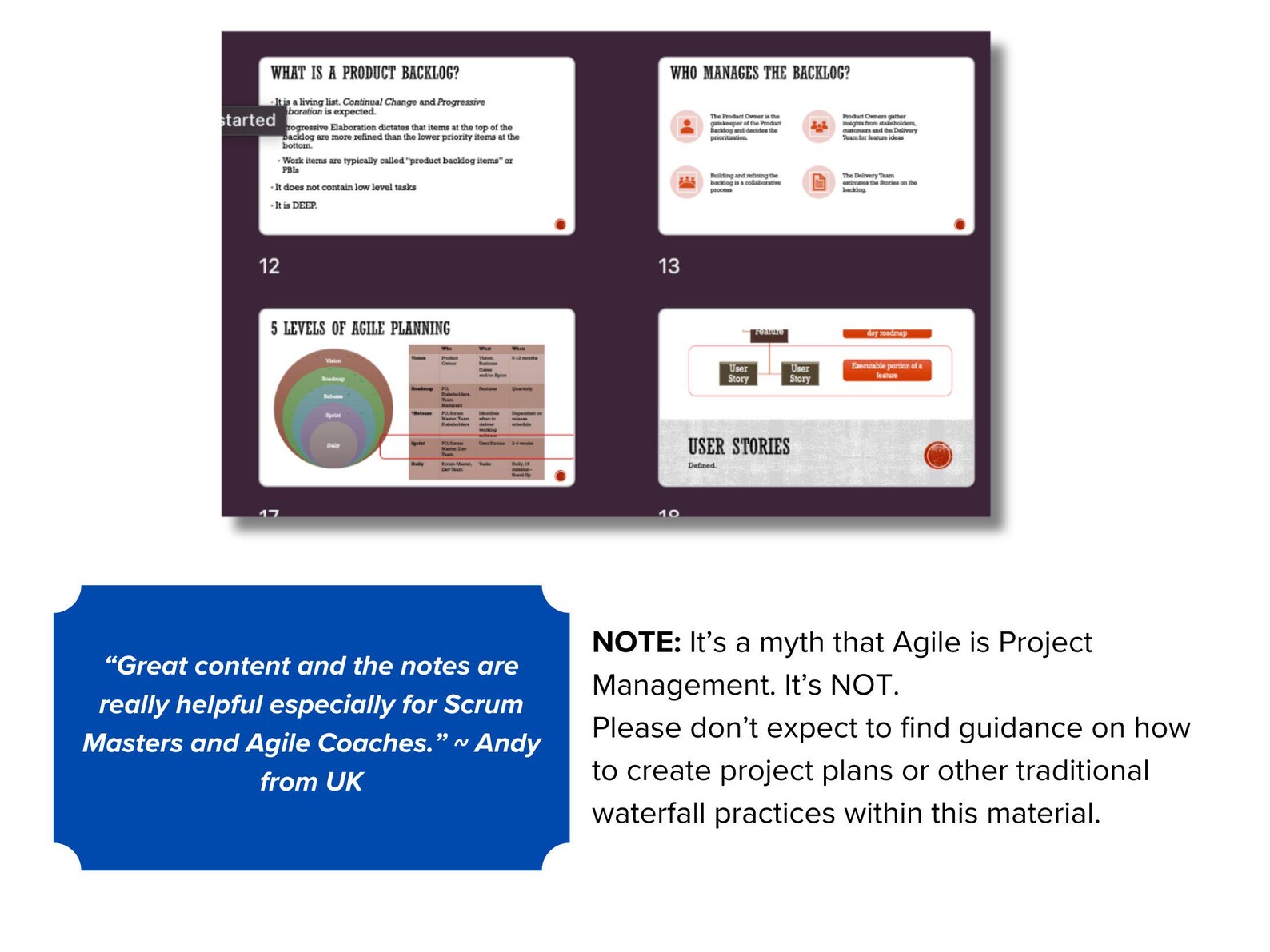 Agile User Story, Product Owner, Backlog Management, Business Agility ...