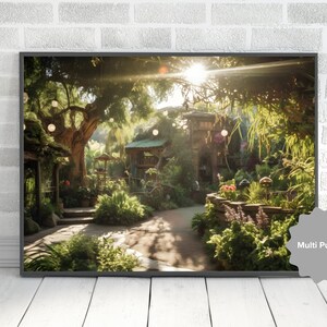 Enchanted Garden Backdrop Office Background, Zoom Teams, Twitch Banner ...