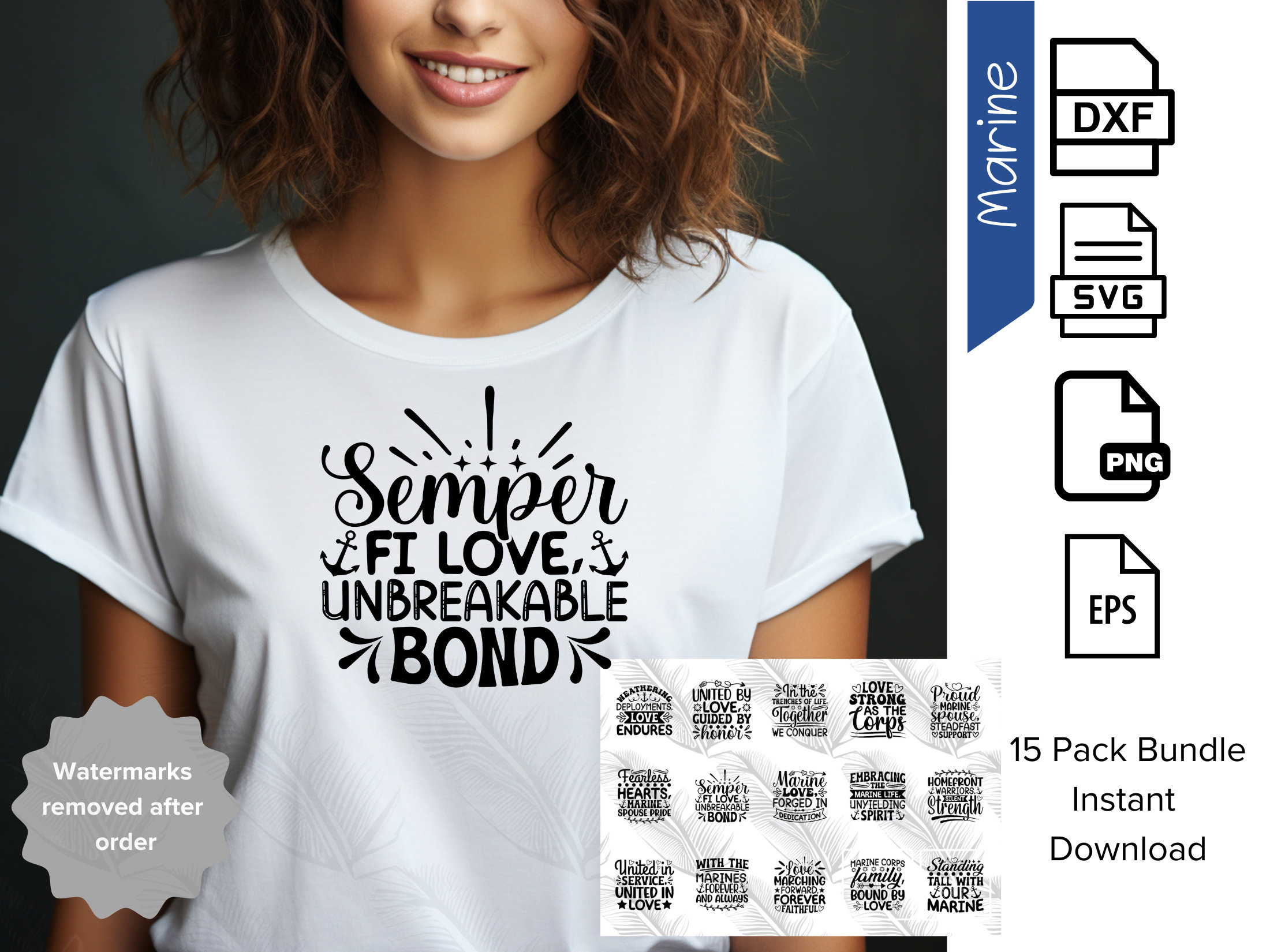 Proud Marine Corp Wife, Spouse, Mom, US Navy USMC Military, Marines SVG ...