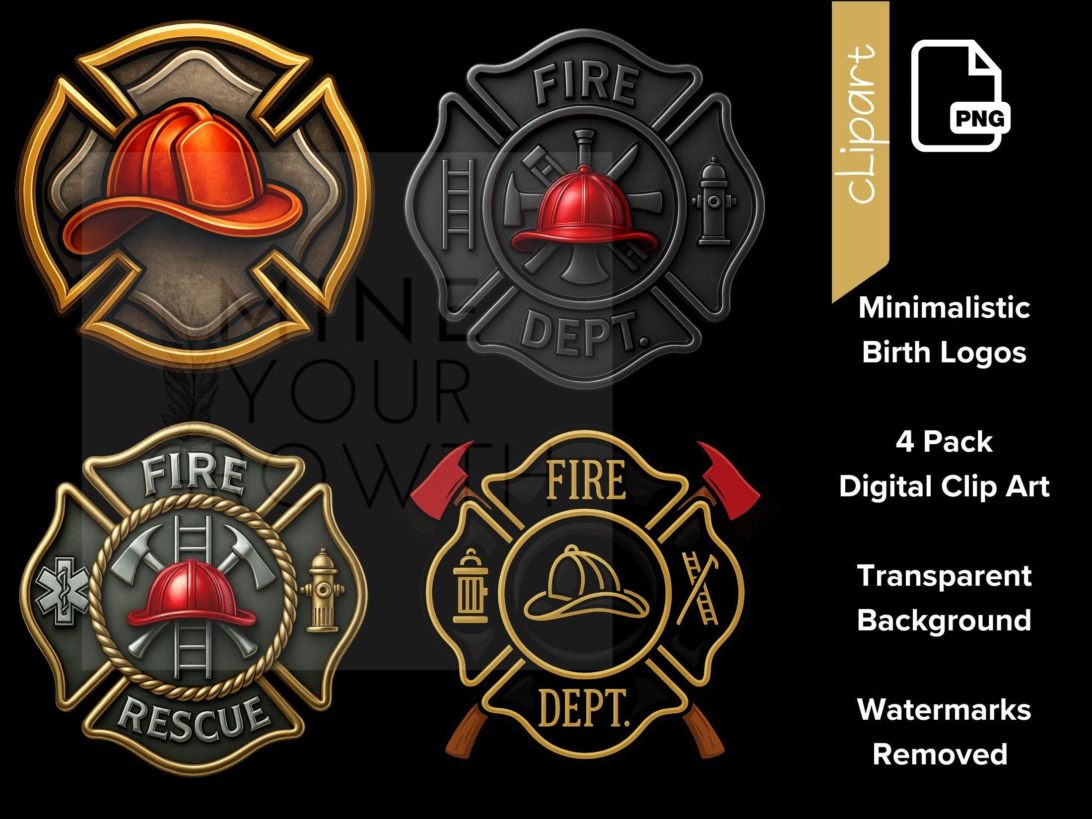 Maltese Cross Firefighter Logo PNG, Fire Department Badge Clipart ...