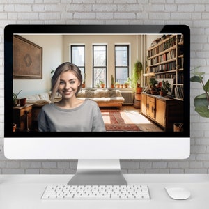 Eclectic Brooklyn Apartment Background, Twitch Banner, Digital ...