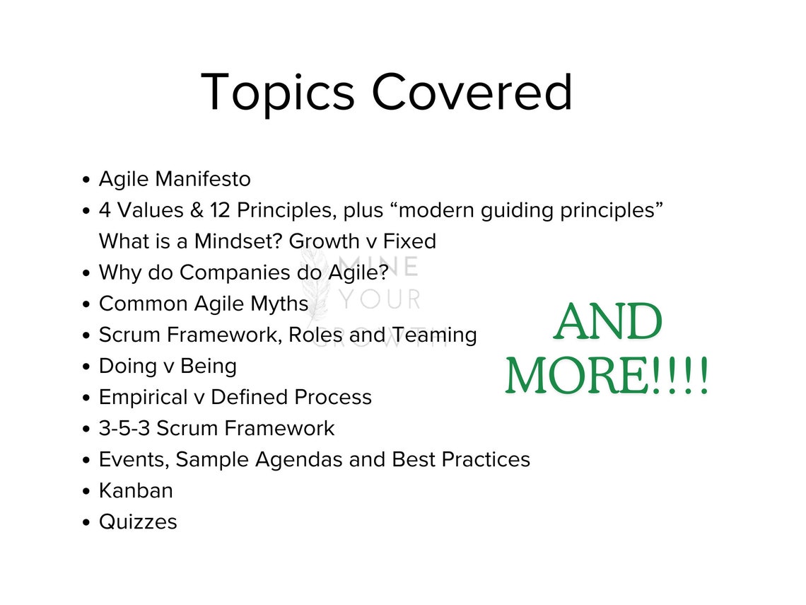 Agile Scrum Foundations Framework Complete Training Presentation Deck ...