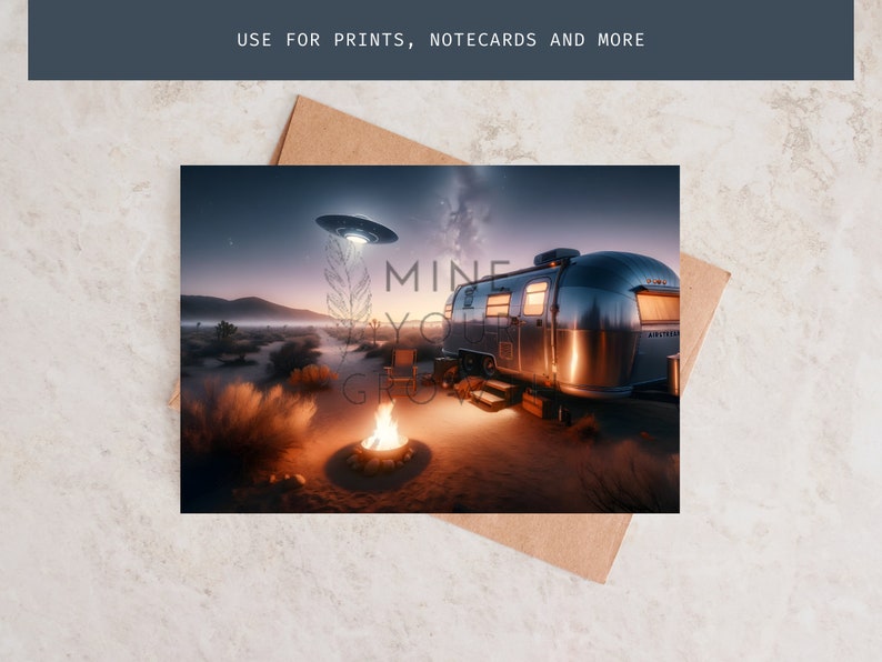 UFO Campfire, Virtual Background, Vtuber Banner, Zoom, Teams, Cosmic ...