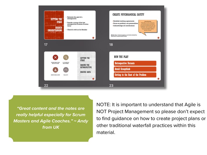 Agile Scrum Retrospectives Complete Training Presentation Deck 40 ...