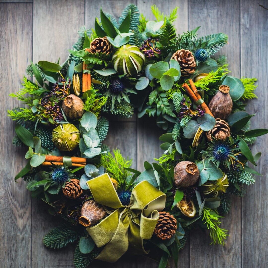 Silent Night Christmas Door Wreath - Etsy