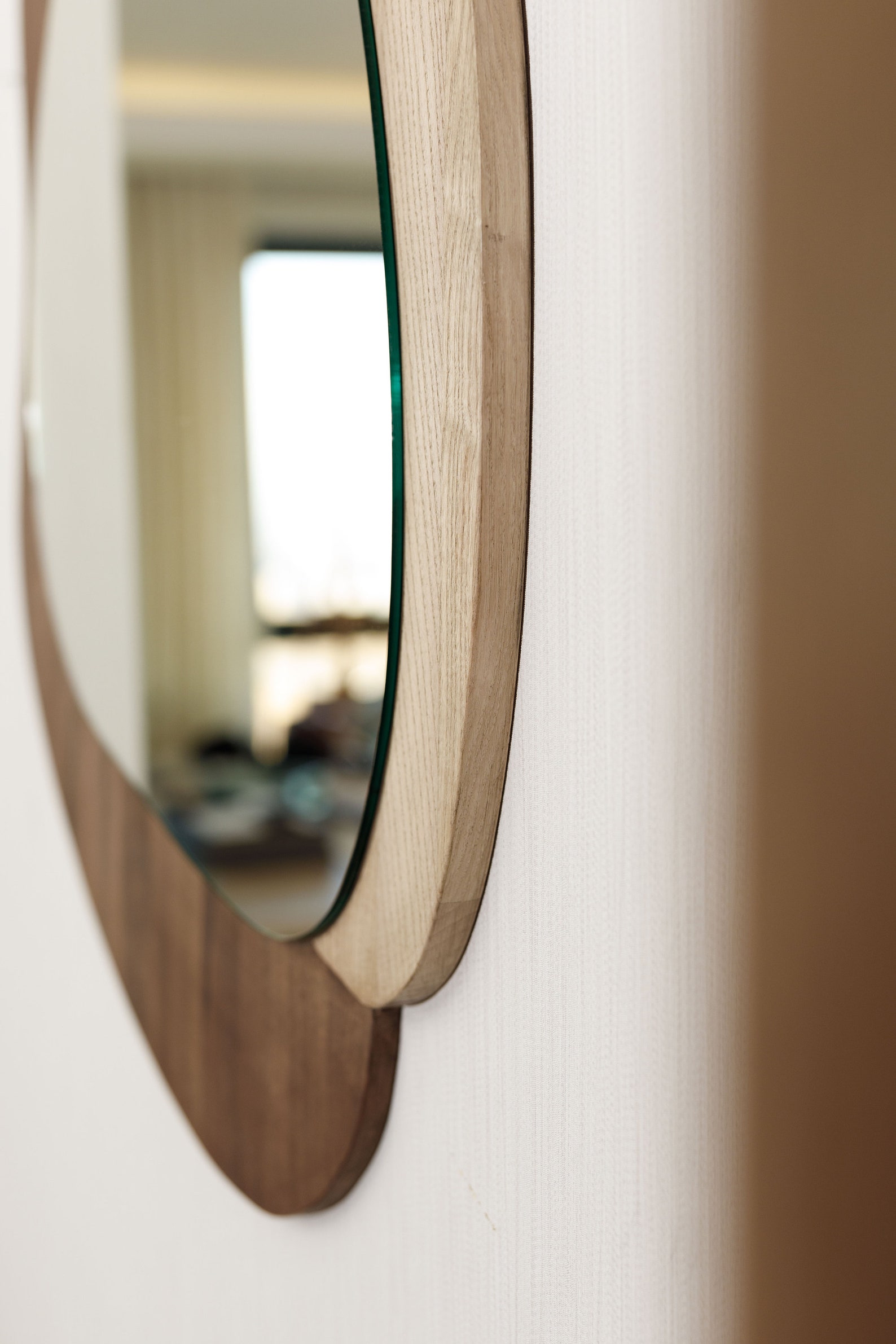 Handmade Organic Shape Mirror Mid Century Modern Large Wall - Etsy