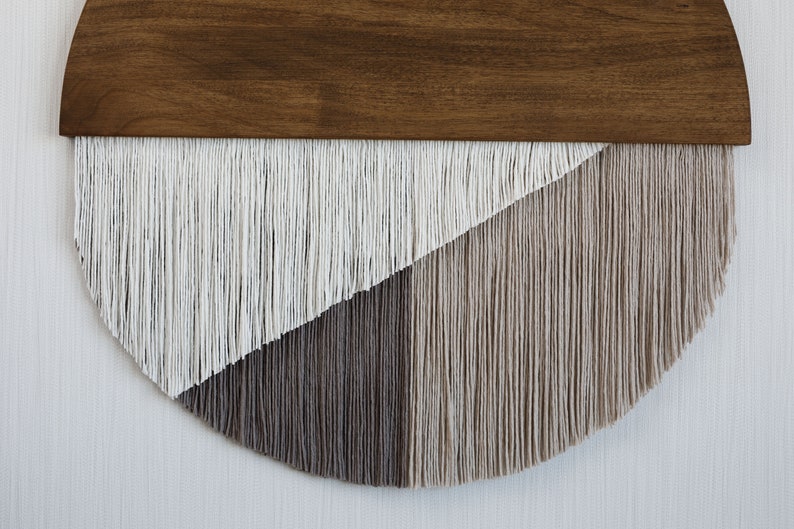 Large Round Fiber Art Circular Art Modern Macrame Wall - Etsy