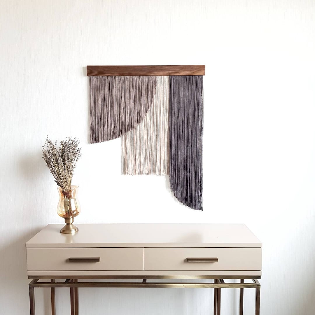 Large Fiber Art Tapestry: Modern Macrame Wall Hanging - Etsy
