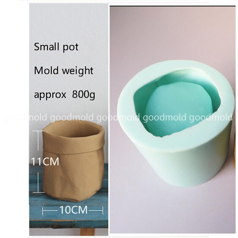 DIY Kraft Paper Flower Pot Mold Concrte Planters Silicone Mold - Etsy