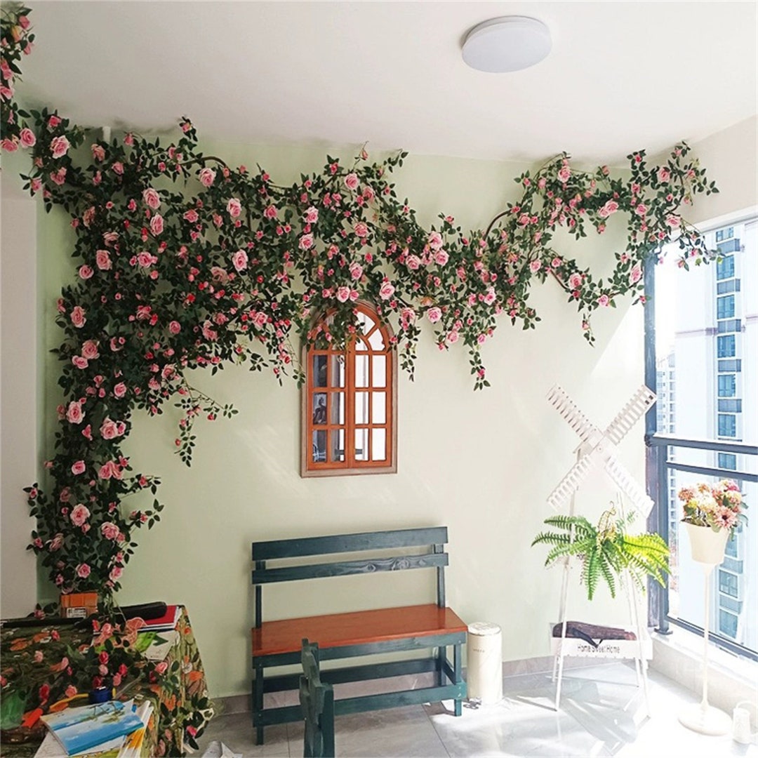 Simulated Roses, Flower Walls, Decorative Flower Vines, Door Vines ...