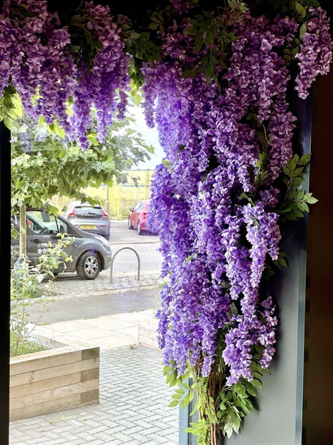 Artificial Wisteria Flowers, Artificial Flower Rattan, Ceiling Flower ...