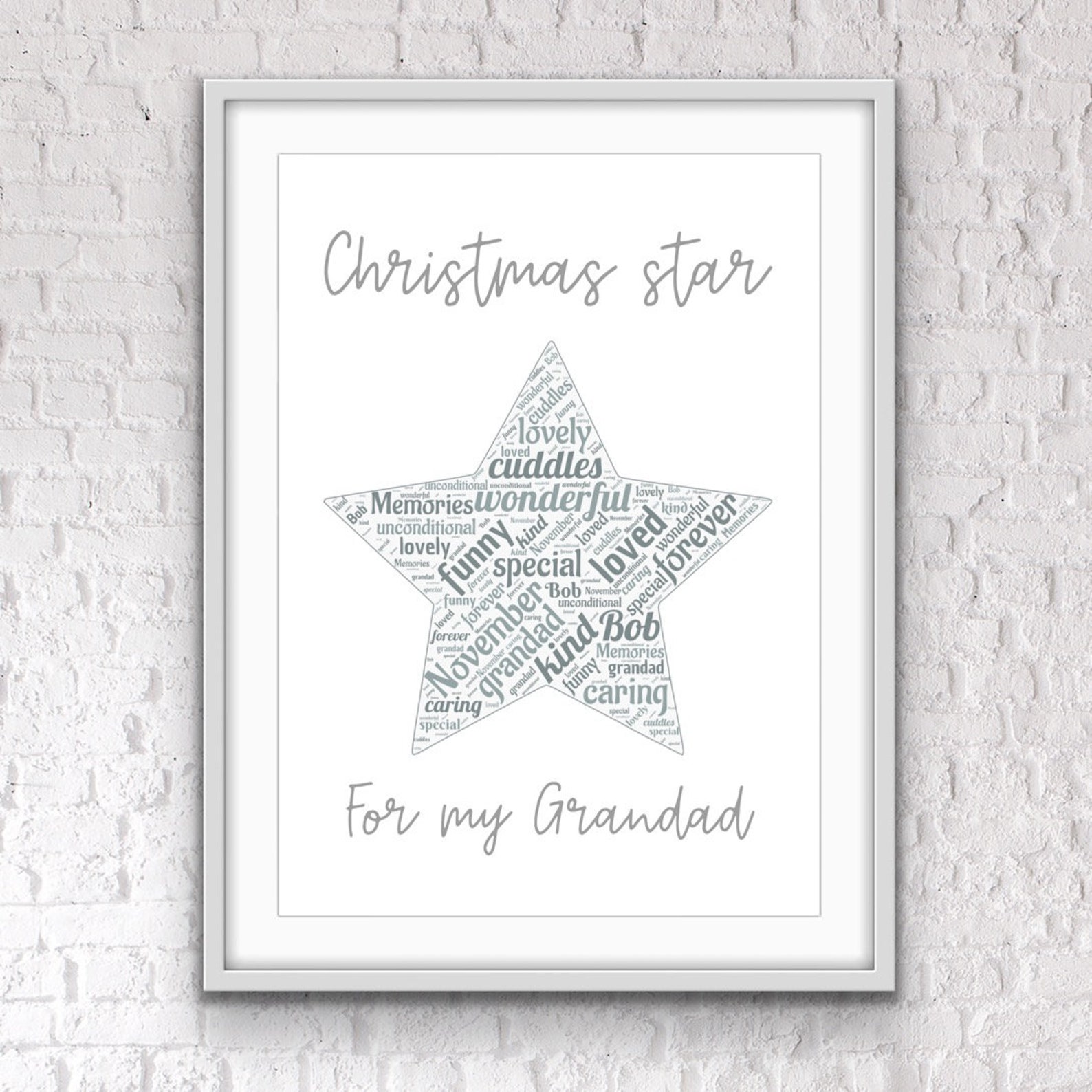 Personalised Memorial Star Remember Loved One Special - Etsy