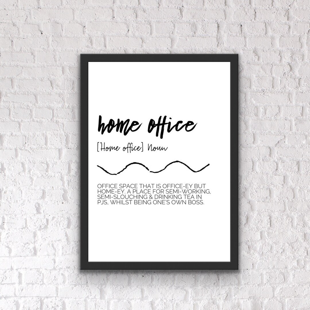 Home Office Print, Home Office Definition, Great Addition to Office to ...