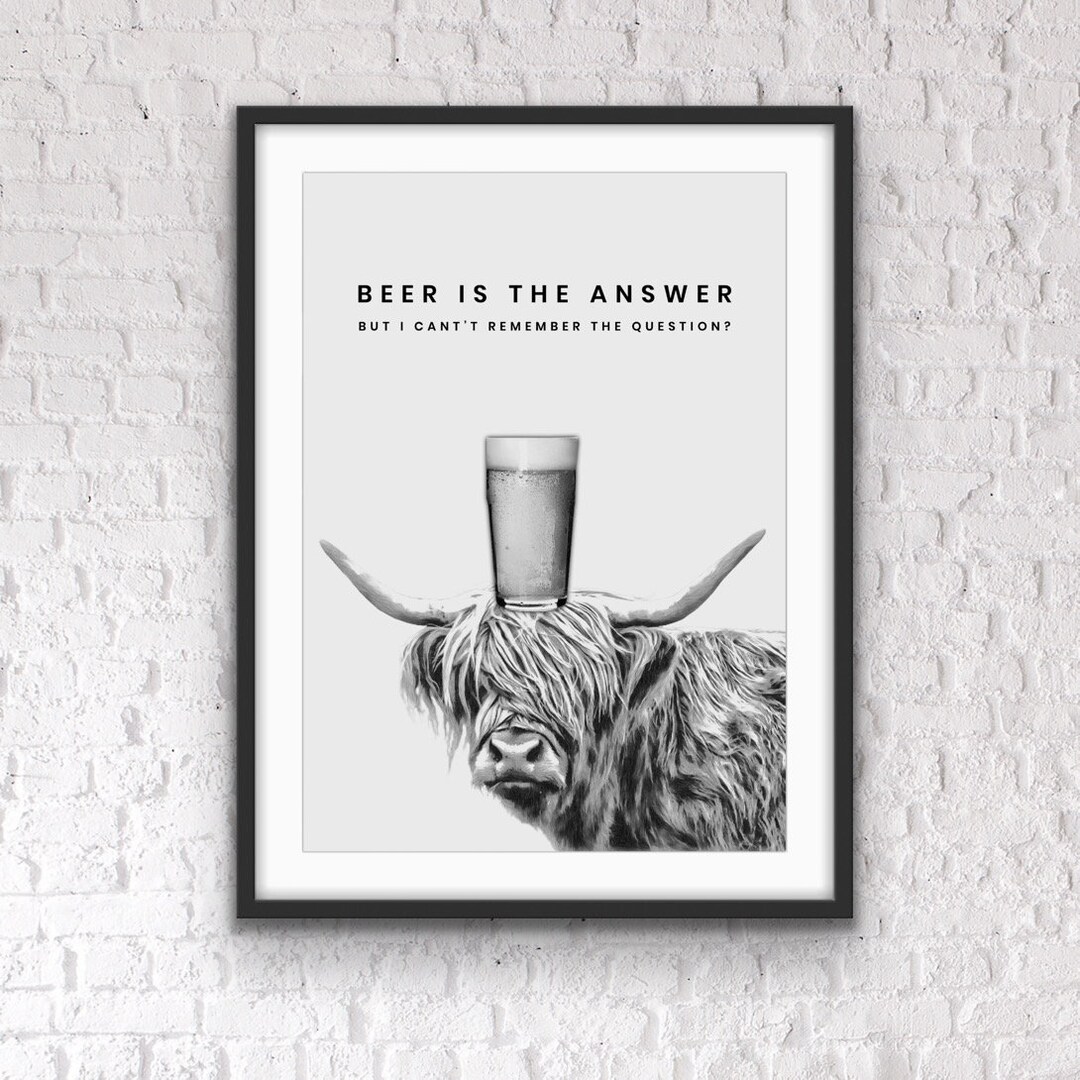 Bar Prints, Funny Bar Quotes, Bar Gifts, Bar Posters, Home Bar Sign ...