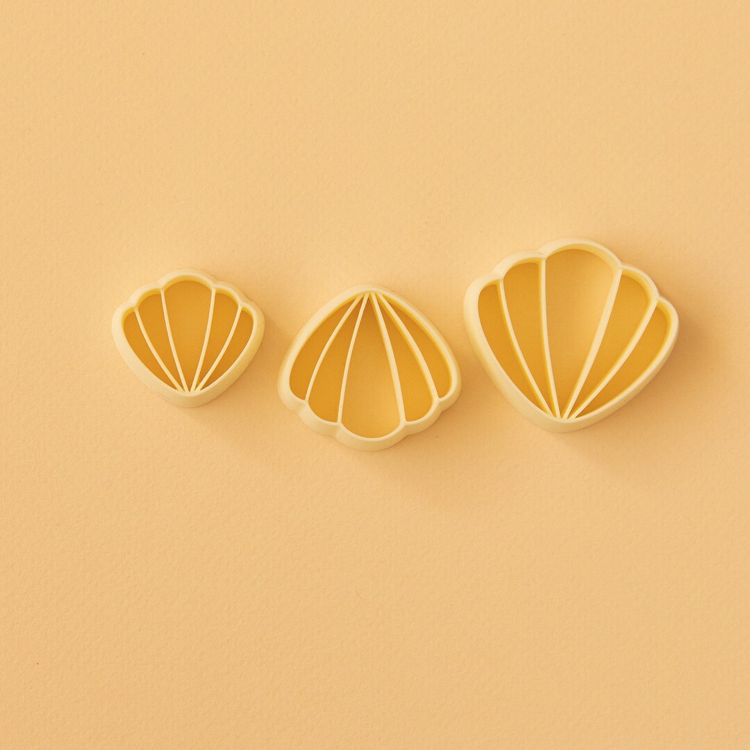 Shell Polymer Clay Cutters Set, Embossed Shape Cutters, 3d Printed ...